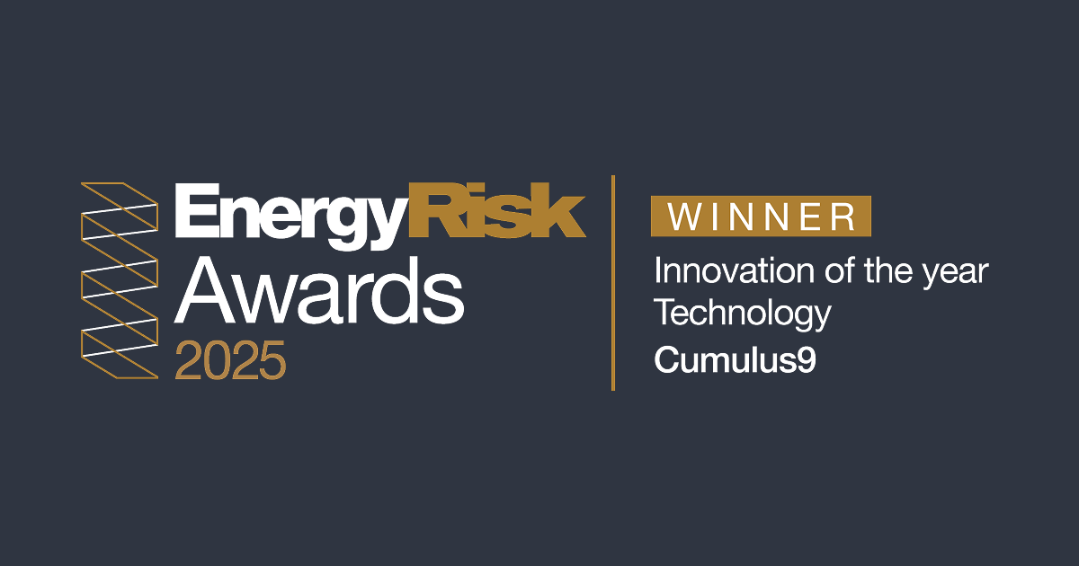 Cumulus9 | Energy Risk Award Winner 2025